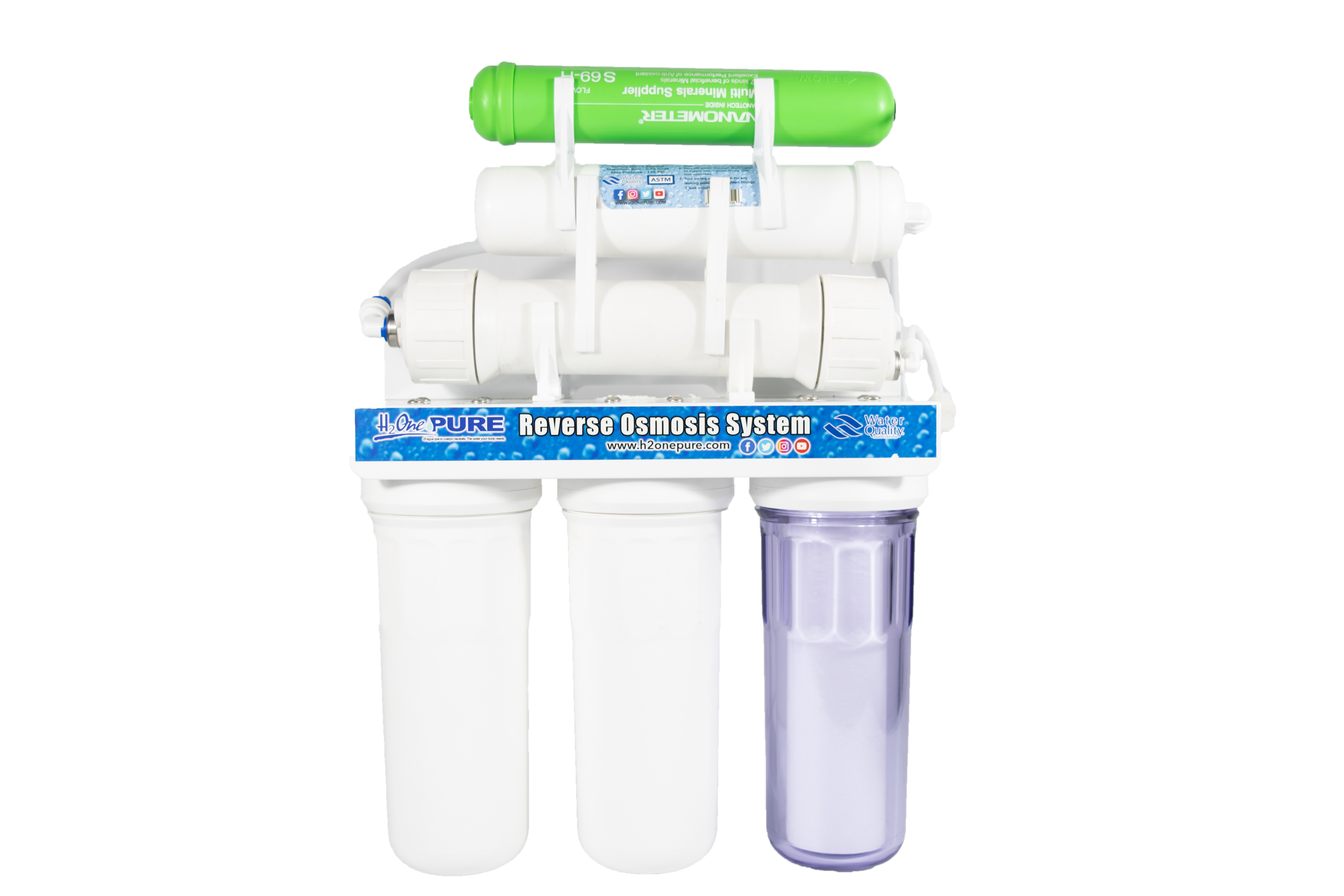 Bacteriostatic RO with Alkaline - H2one Pure